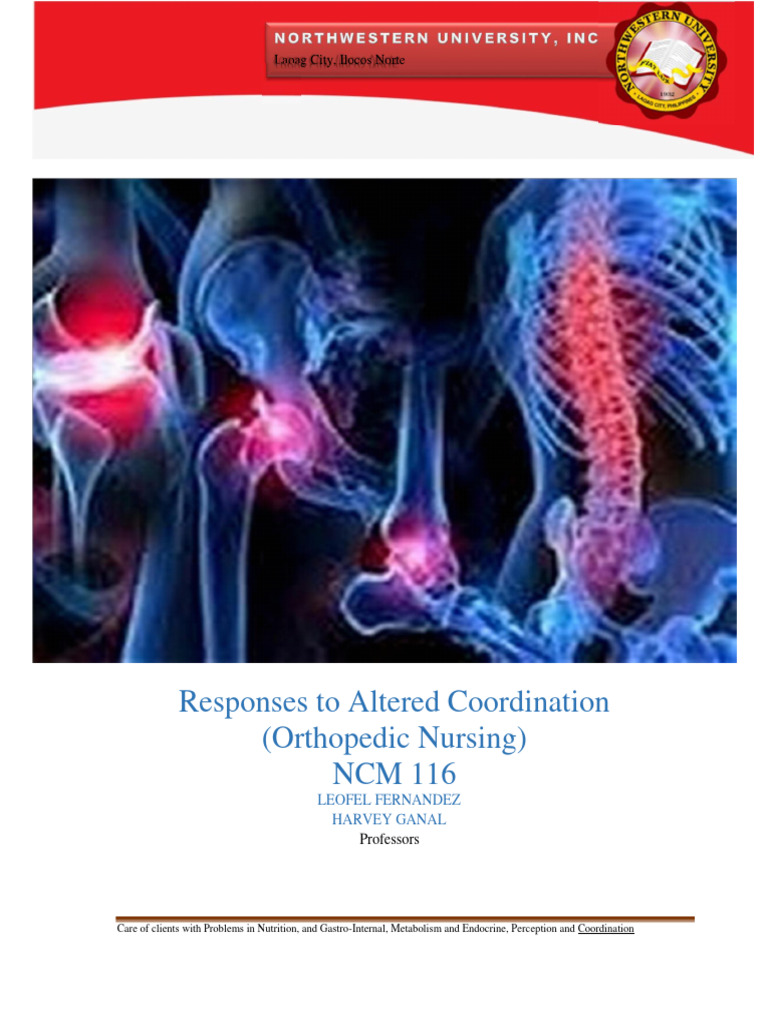 Module Orthopedic Nursing | PDF | Anatomical Terms Of Motion | Bone