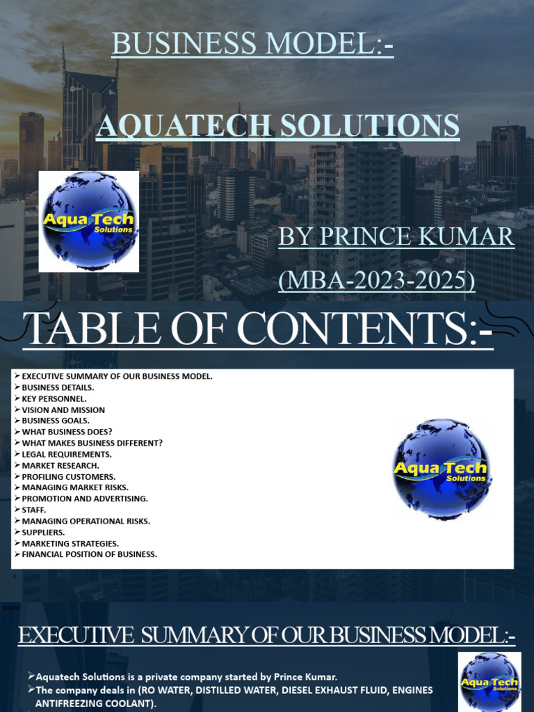 Aquatech Solutions | PDF | Water | Engines