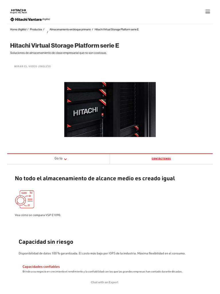 Hitachi Virtual Storage Platform (VSP) Serie E - Hitachi Vantara | PDF ...