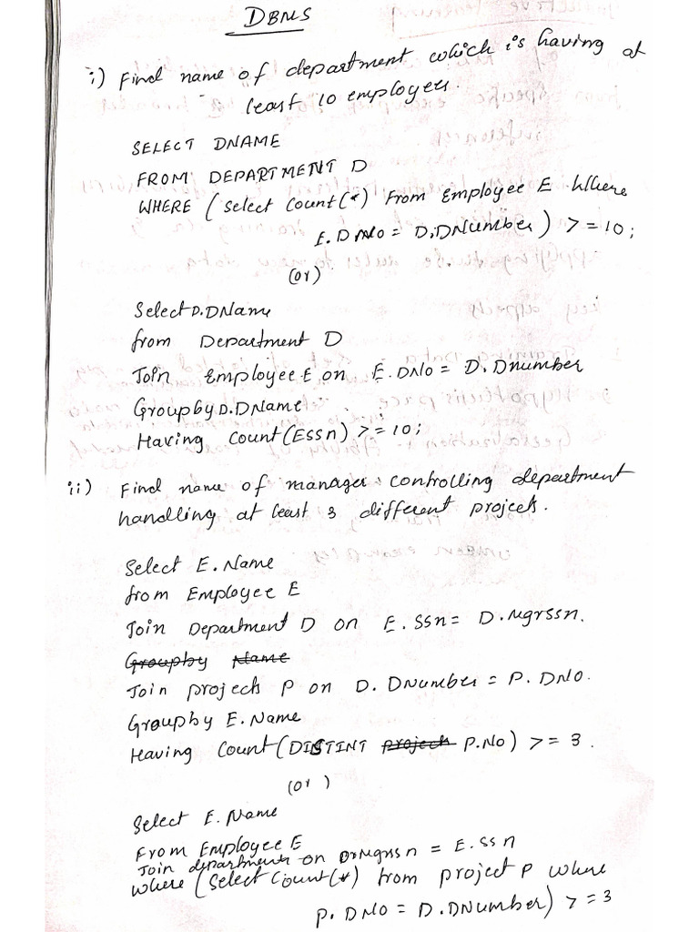 DBMS 2nd Internal - 240717 - 121145 | PDF