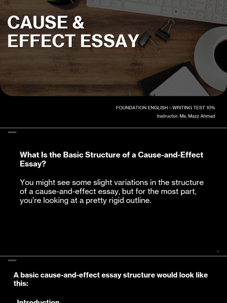 Cause & Effect Essay | PDF | Essays | Causality