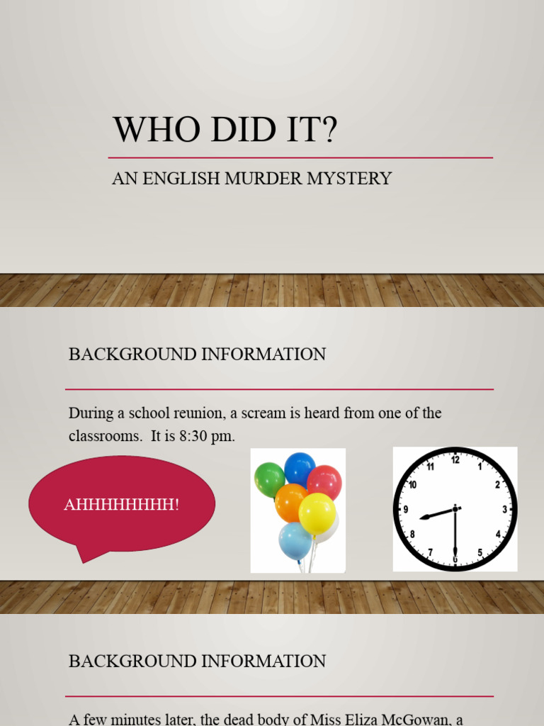 Mystery Powerpoint | PDF