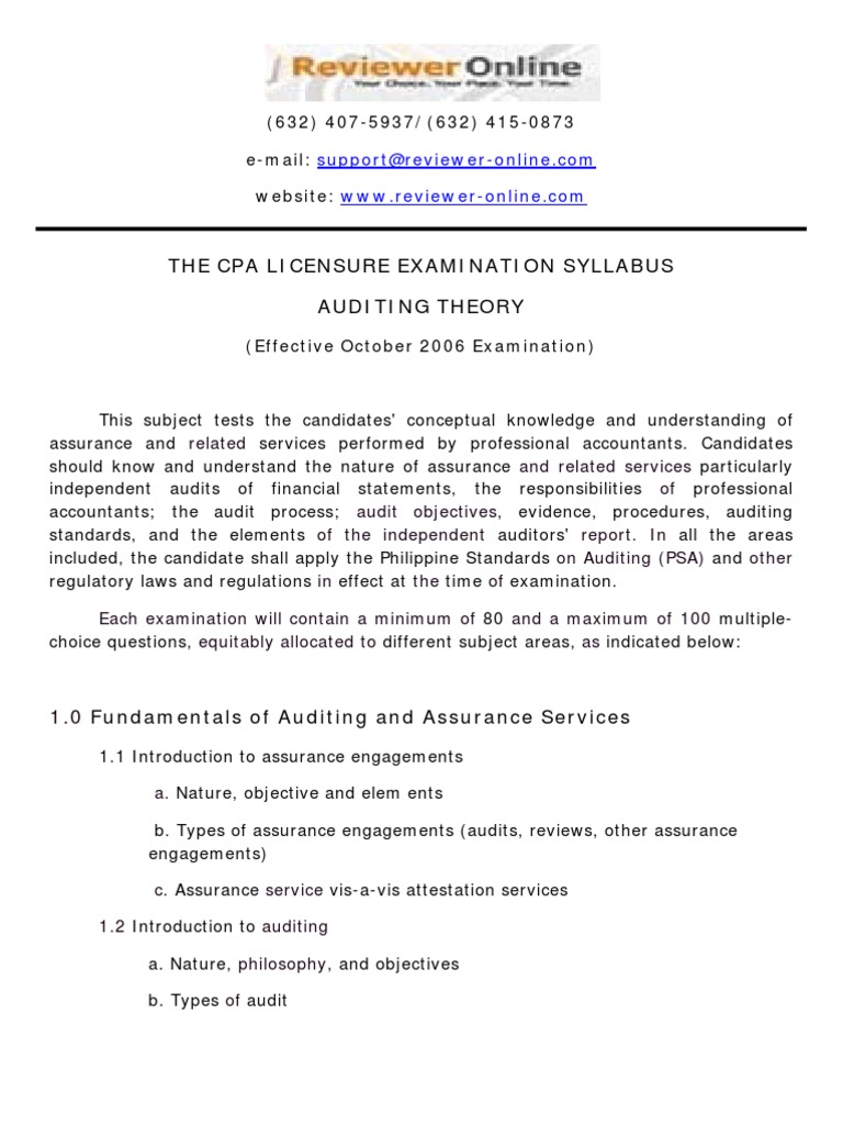 Auditing Theory | PDF | Financial Audit | Audit