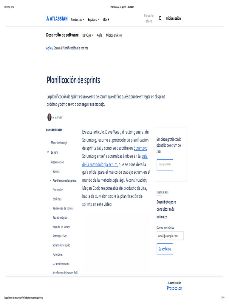 Planificación de Sprints - Atlassian | PDF