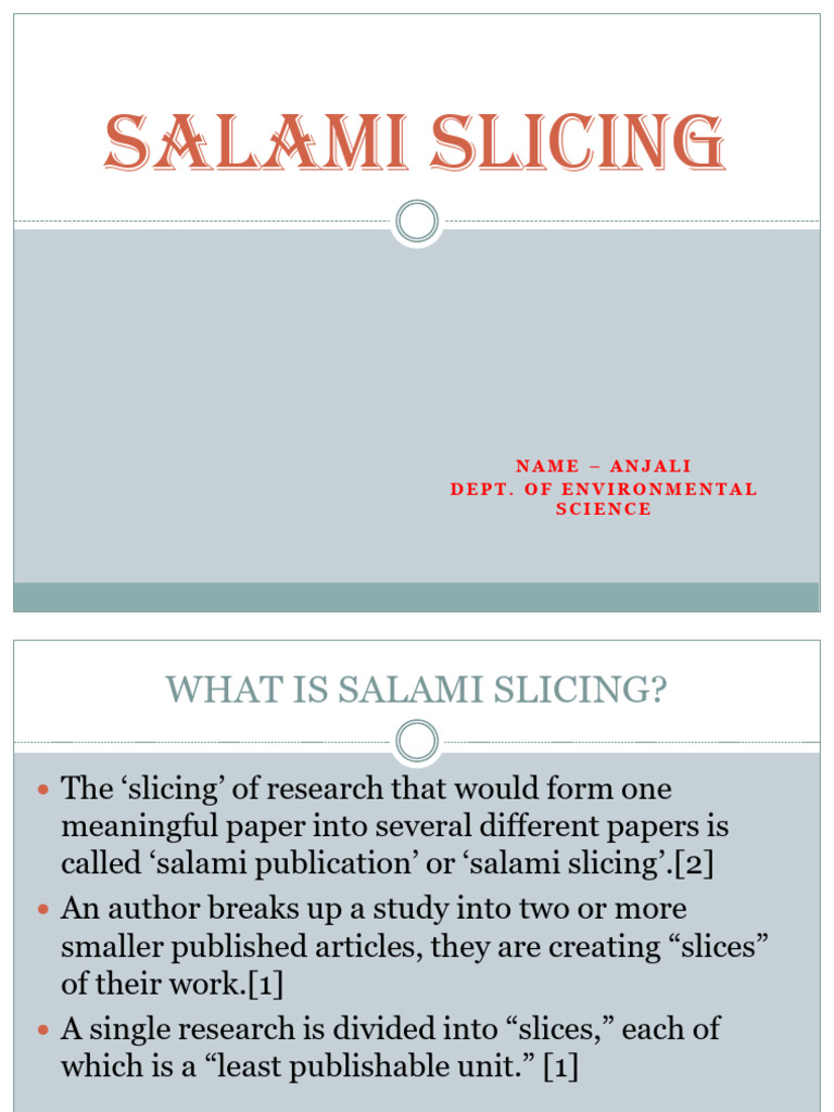 Salami Slicing | PDF