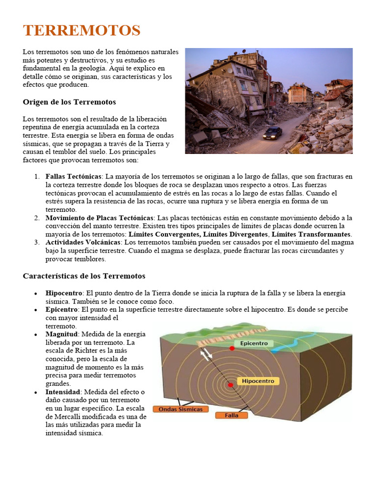 Guía Completa sobre Terremotos | PDF | Temblores | Geofísica