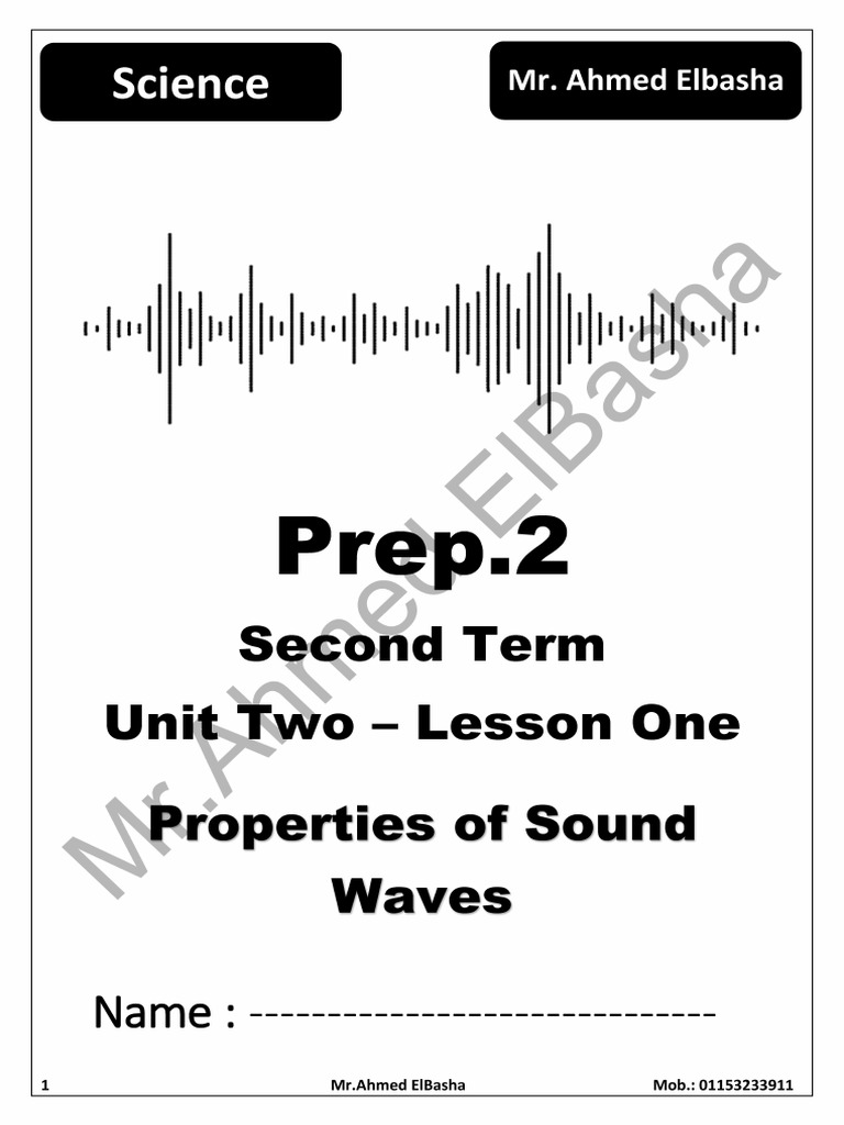 Prep.2 Unit Two - Lesson One Scond Term | PDF