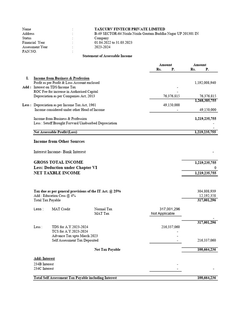 Final Balance Sheet Drafted Fybizz Pdf Dividend Expense