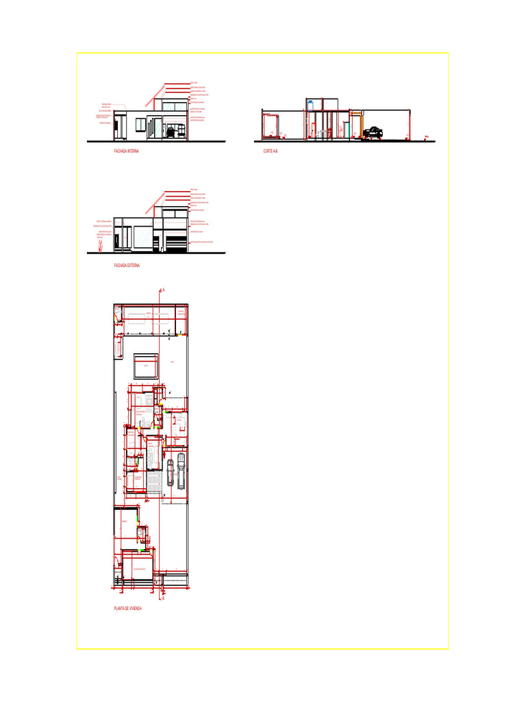 Plano Detallado de Vivienda con Taller y Panel Solar | PDF
