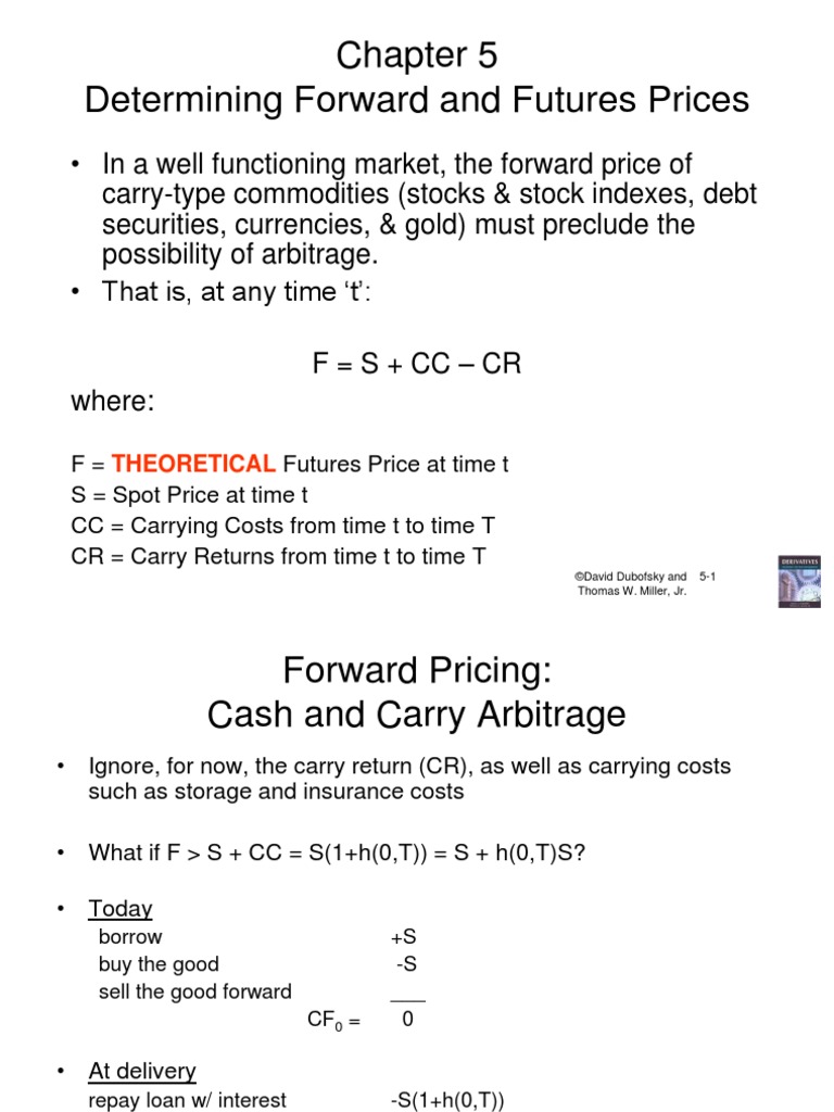 Futures Vs Forward Pricing | PDF | Futures Contract | Arbitrage