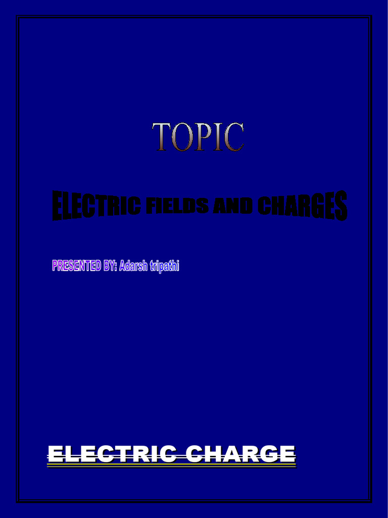 Electric Charge | PDF | Force | Electric Field