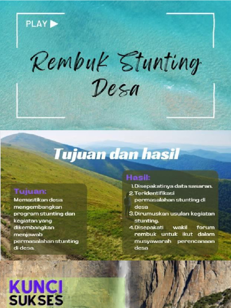 Rembuk Stunting Desa | PDF