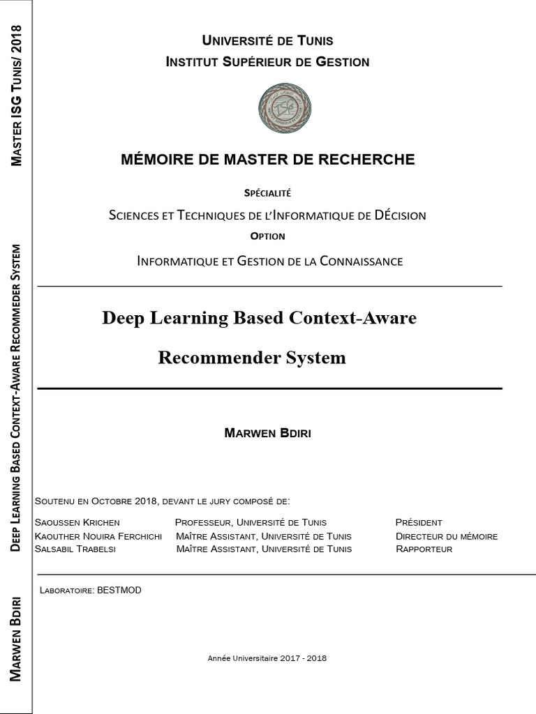 Deep Learning Based Context Aware Recommender System | PDF | Artificial Neural Network | Deep ...