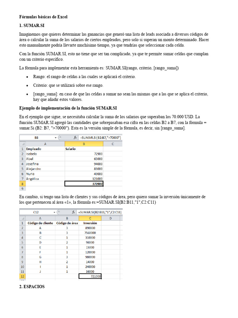 Ejercicio Excel | PDF | Hoja de cálculo | Microsoft Excel