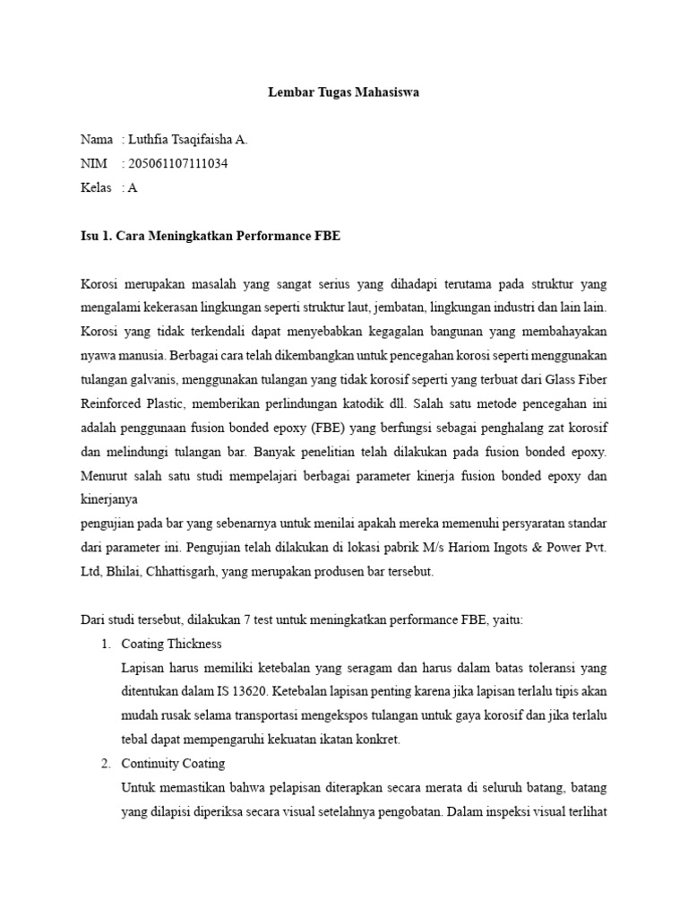 LTM Luthfia Tsaqifaisha A. 205061107111034 | PDF | Sains & Matematika ...