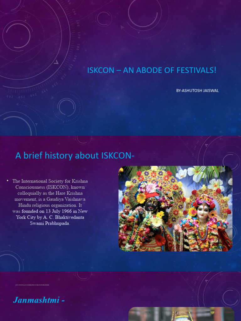 Iskcon - An Abode of Festivals! | PDF | Krishna | Hinduism