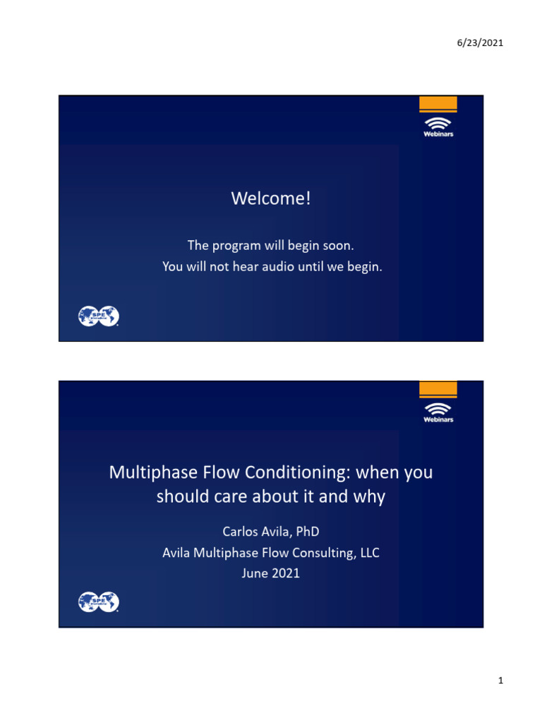 Multiphase Flow Conditioning When You Should Care About It and Why | PDF | Fluid Dynamics ...