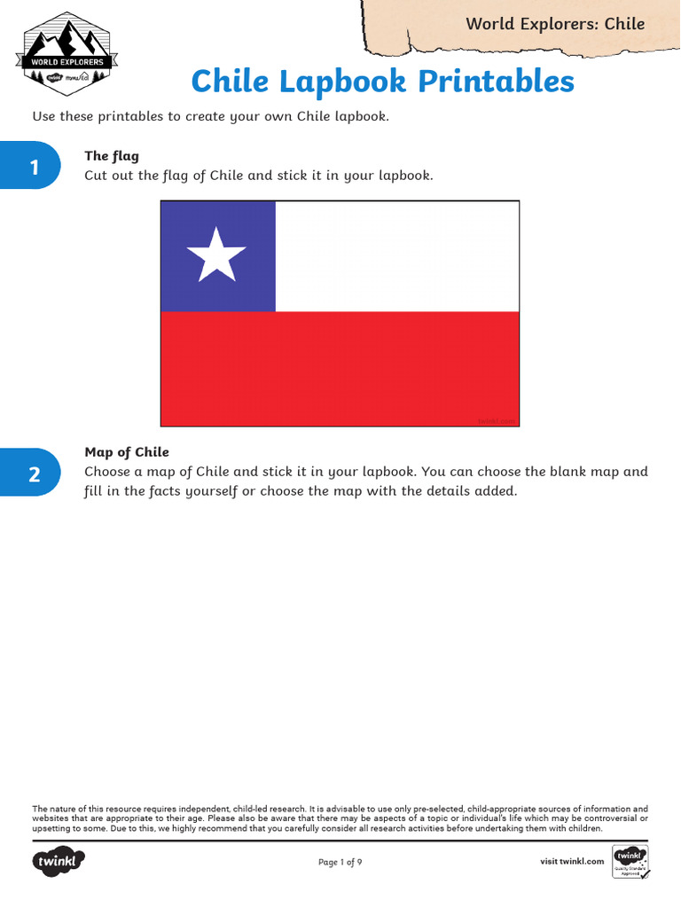Chile Lapbook Printables | PDF | Chile