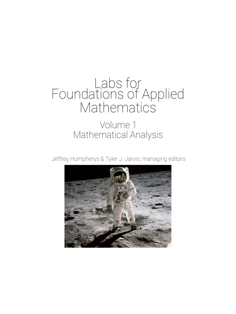 Labs For Foundations of Applied Mathematics Volume 1 (Mathematical ...