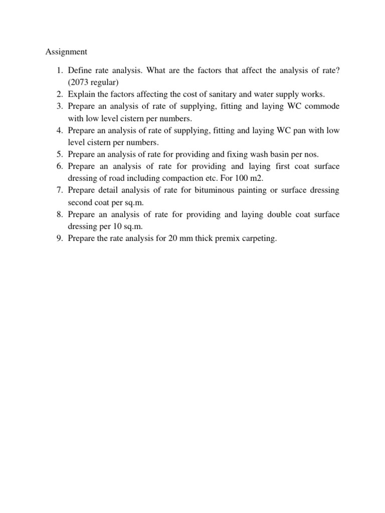 Unit 3 Assignments | PDF