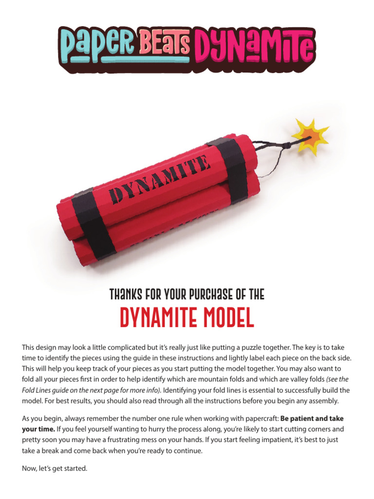 Instructions Dynamite | PDF