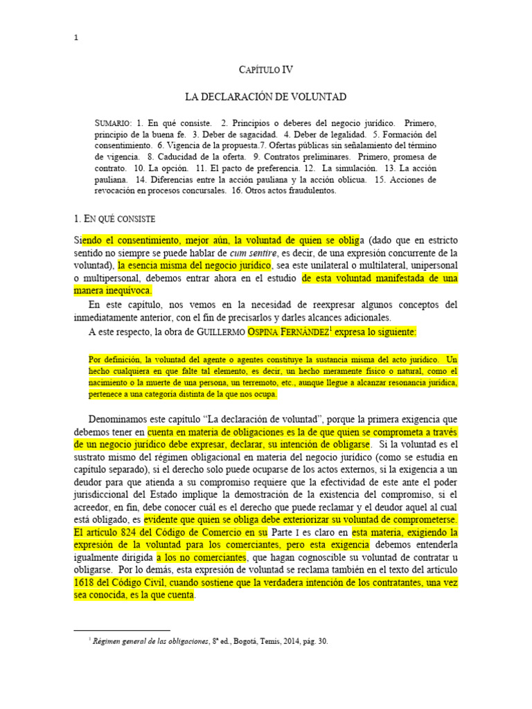 La Declaración de Voluntad | PDF | Derechos | Justicia