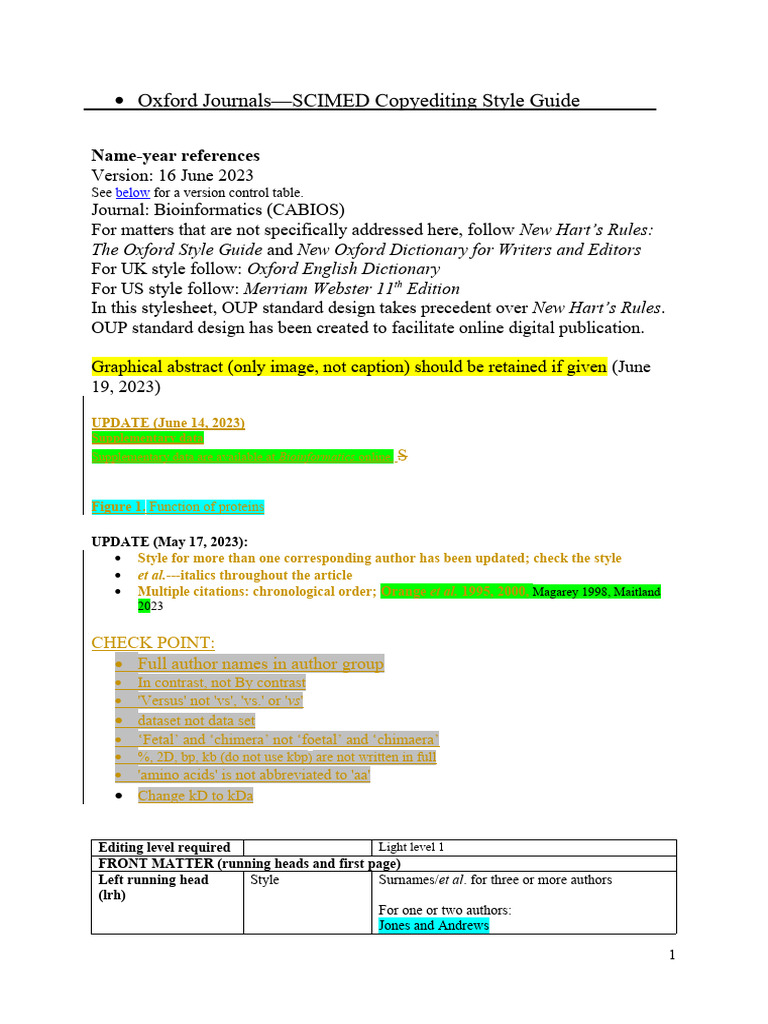 CABIOS - Standard SCIMED Style Guide New V2 | PDF | Letter Case | Quotation Mark