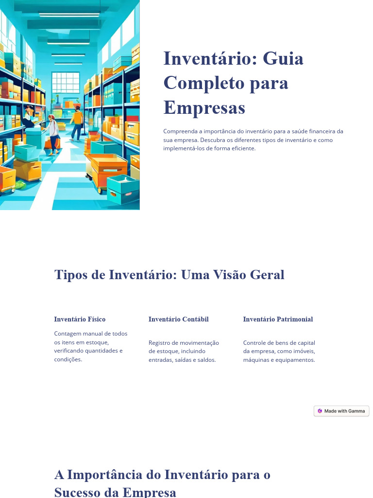 Guia Completo de Inventário para Empresas | PDF | Inventário ...