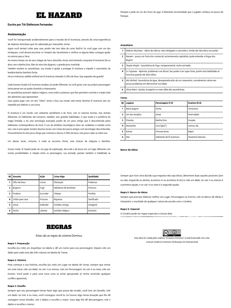 Dominus - El Hazard | PDF