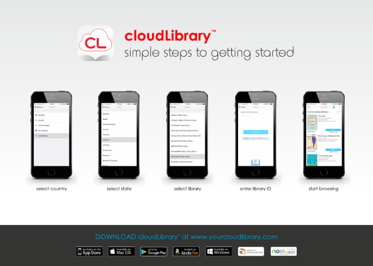 CloudLibrary Simplestepsguide DIGITAL | PDF
