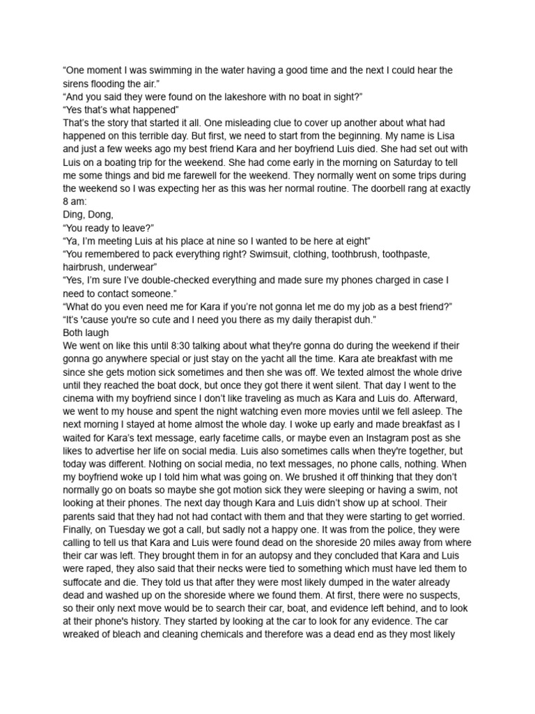 Short Story Rough Draft Annabelle McKee | PDF