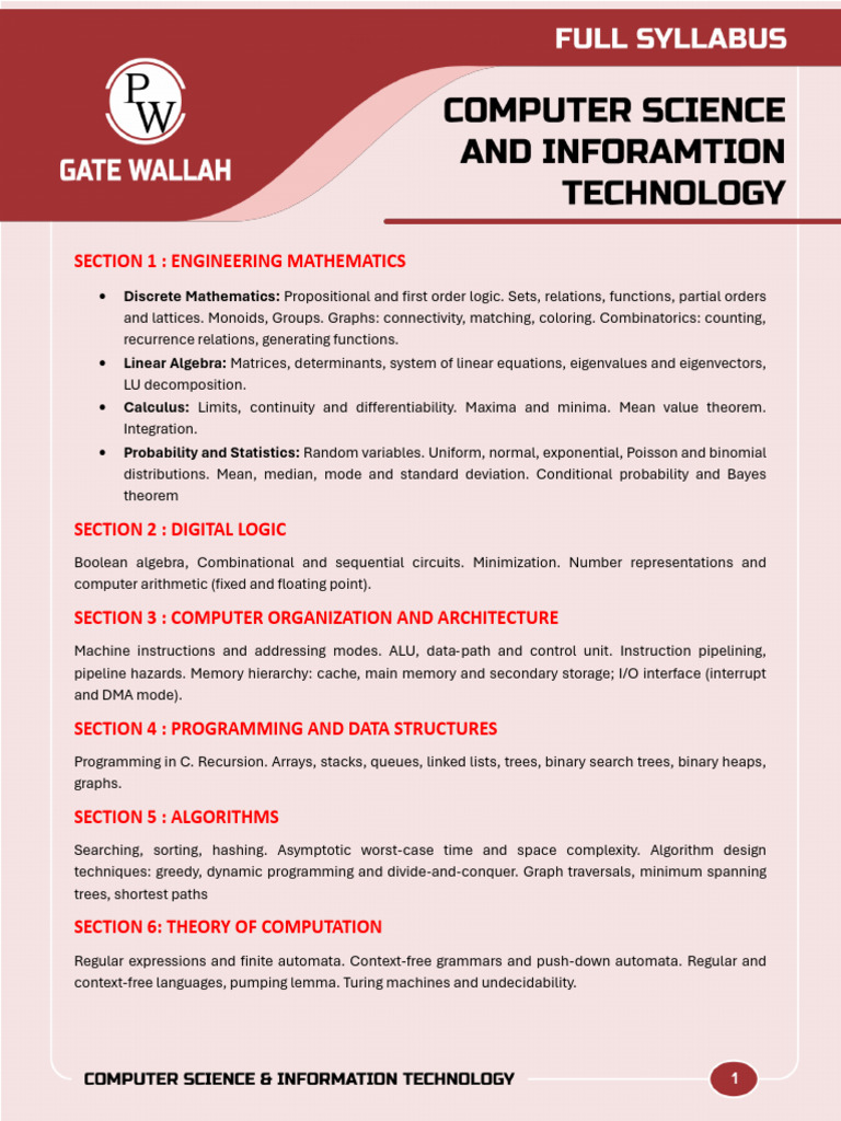 CS - Syllabus Pages | PDF | Internet Protocol Suite | Osi Model