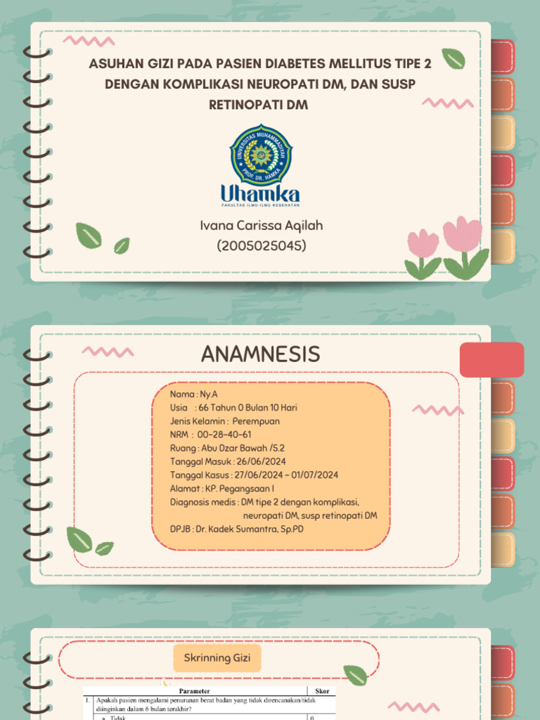 Diabetes Mellitus Tipe 2 Dengan Komplikasi Neuropati DM, Dan Susp ...