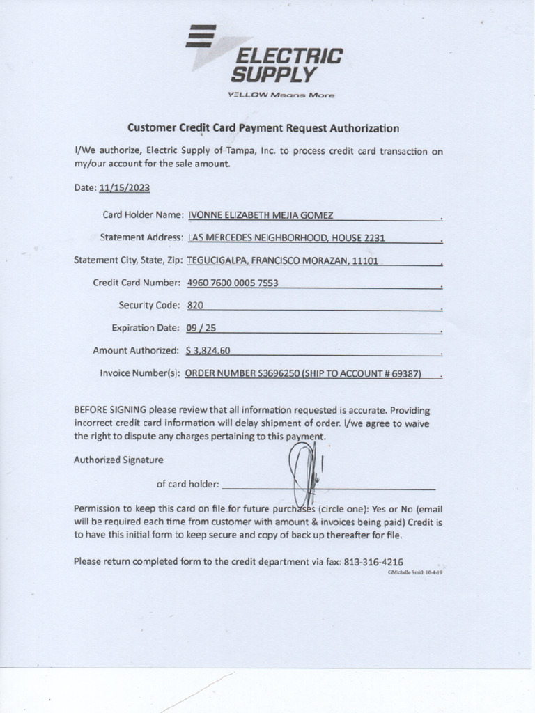 Authorization Electric Supply | PDF