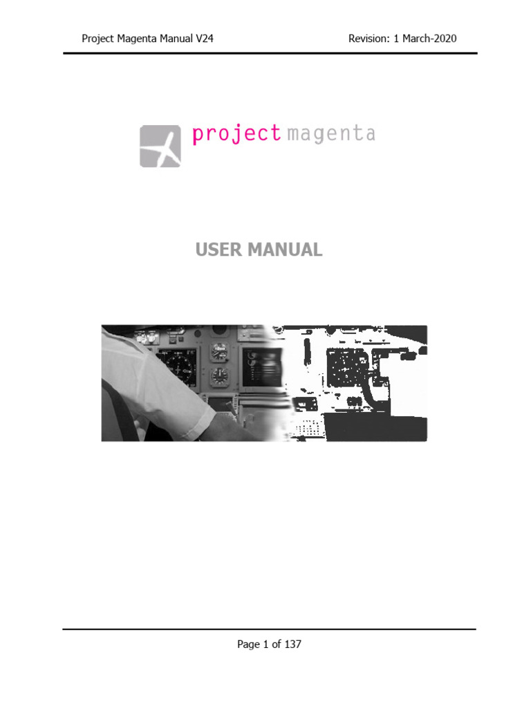 Project Magenta Manual | PDF | Computer Network | Cockpit