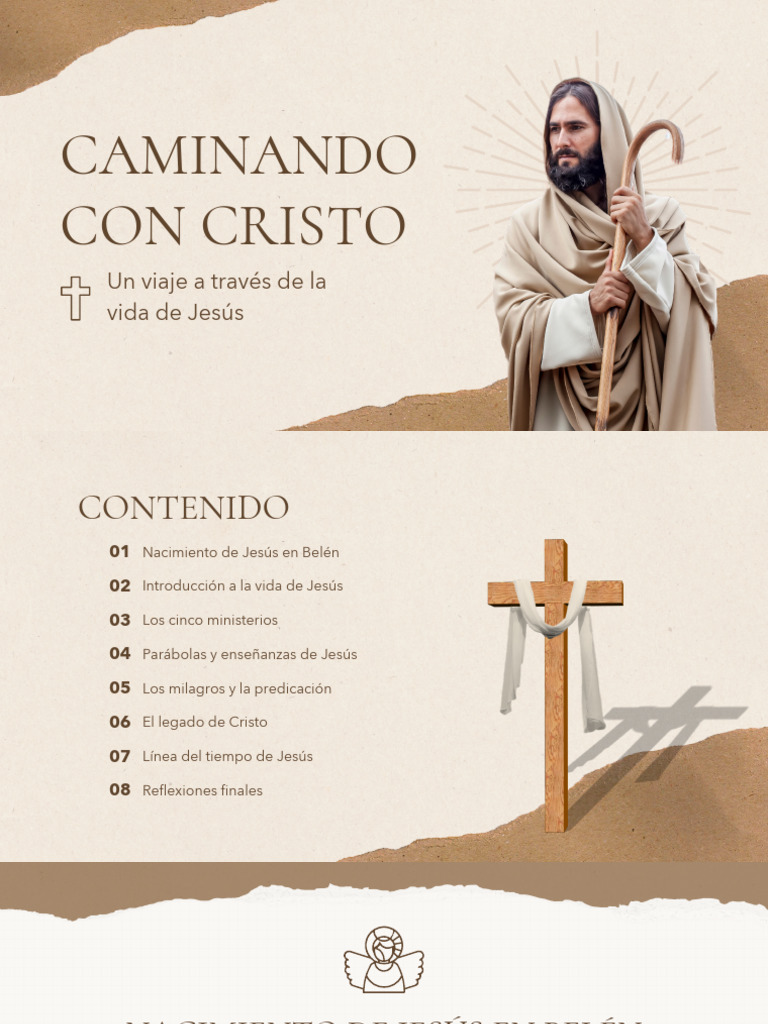 Presentación Vida de Jesucristo Collage Beige | PDF | Dios en el ...