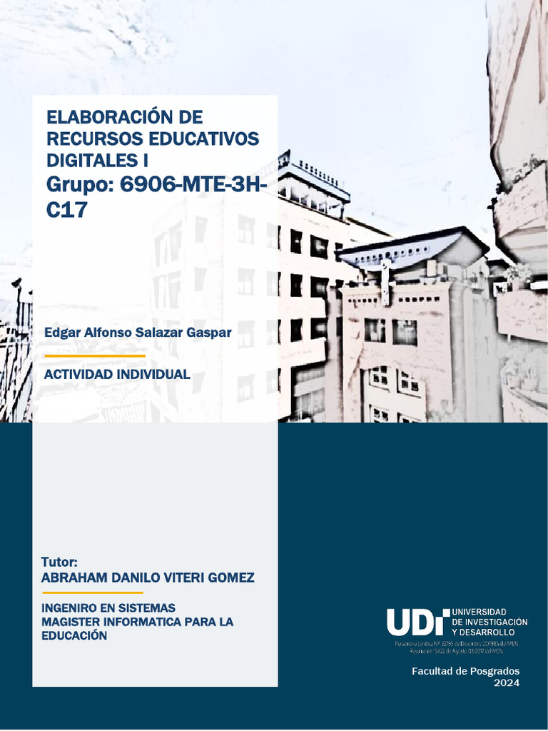 Edgar Salazar Actividad Individual 2024 | PDF | Tecnologia Educacional | Modificación de ...