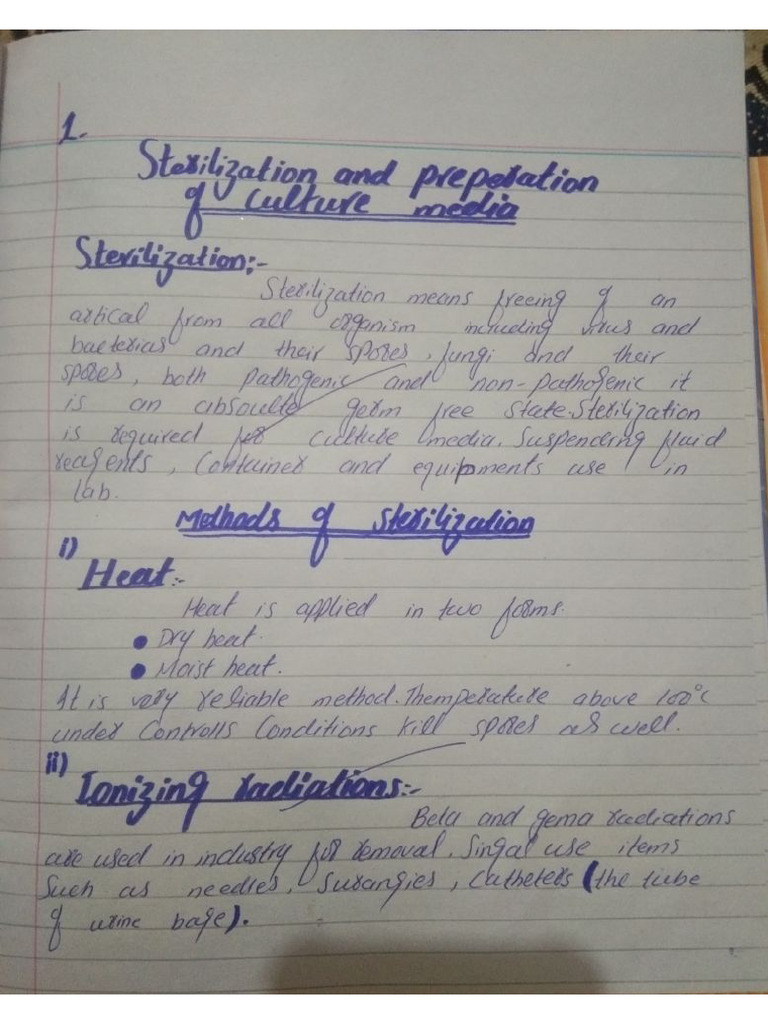 Bacteriology Practical Note Book | PDF