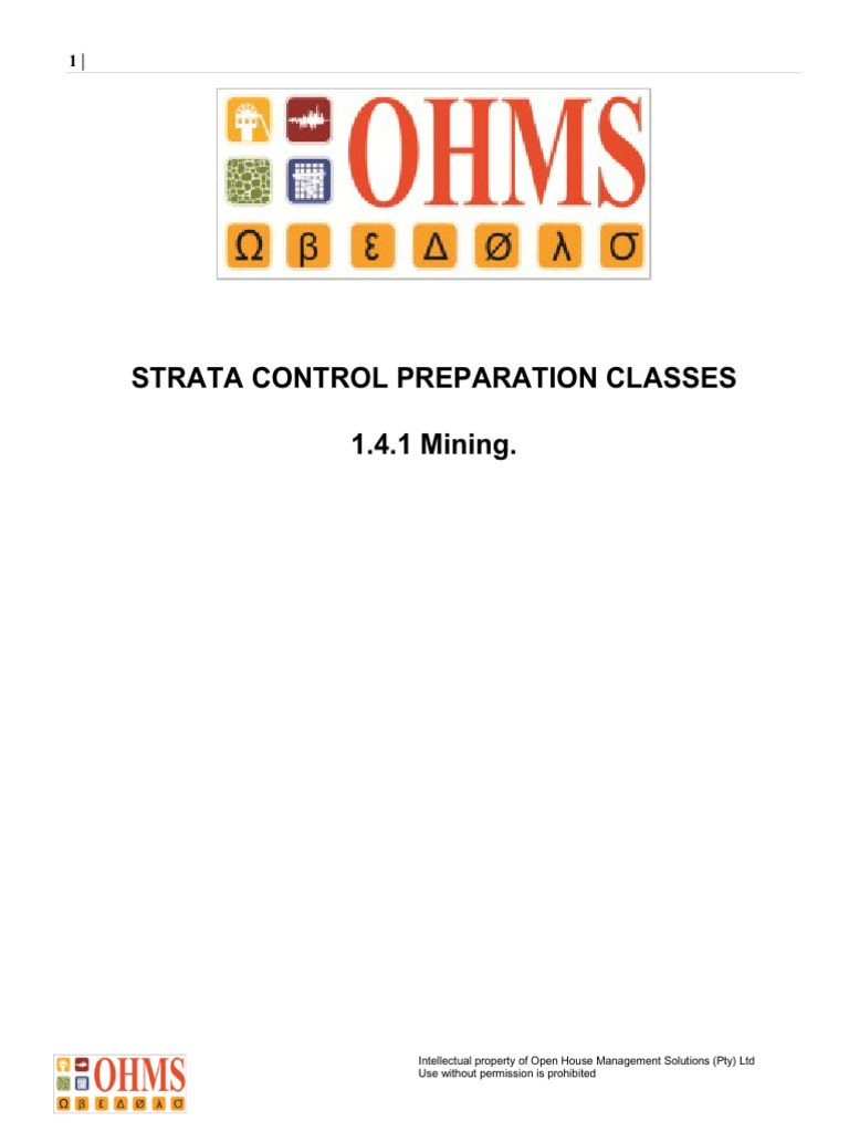 Strata Control Certificate - OHMS | PDF | Mining | Earth Sciences