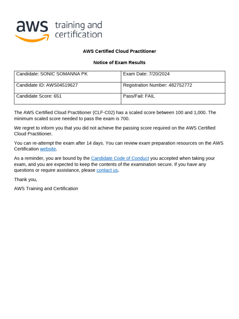 AWS Certified Cloud Practitioner | PDF | Information | Certification