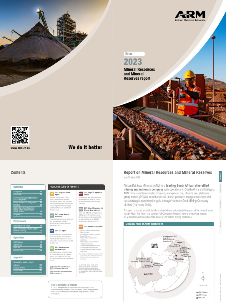 Arm MRR October 2023 | PDF | Mining | Natural Environment