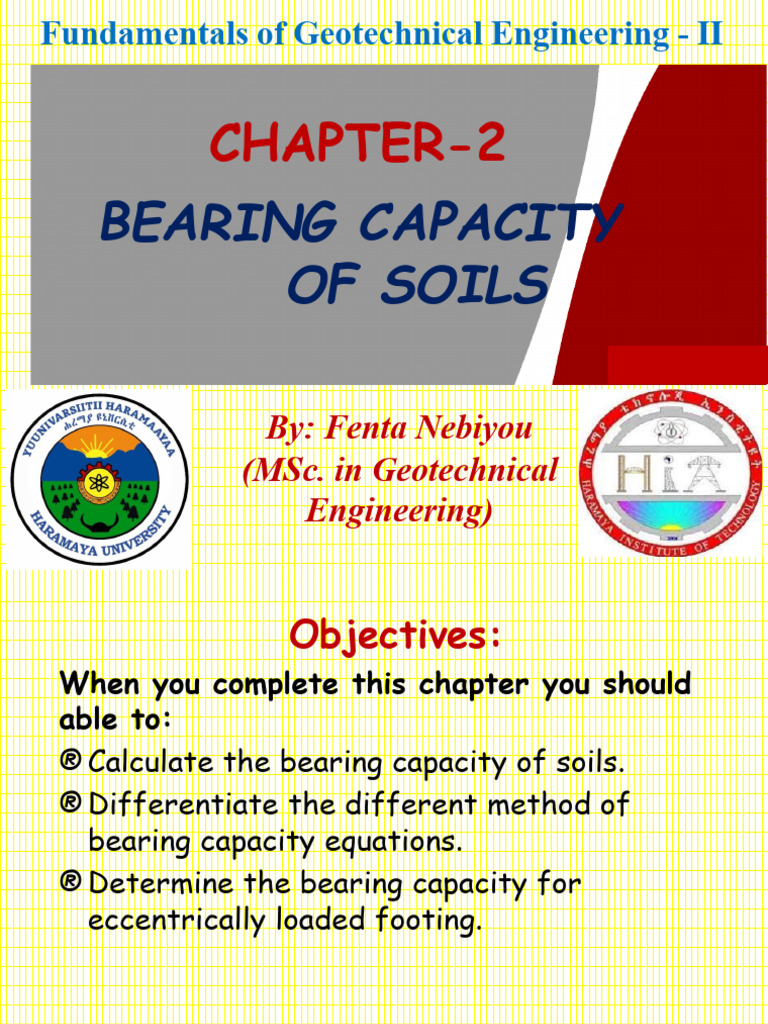 Chapter 3 Bearing Capacity of Soils | PDF | Foundation (Engineering) | Geotechnical Engineering