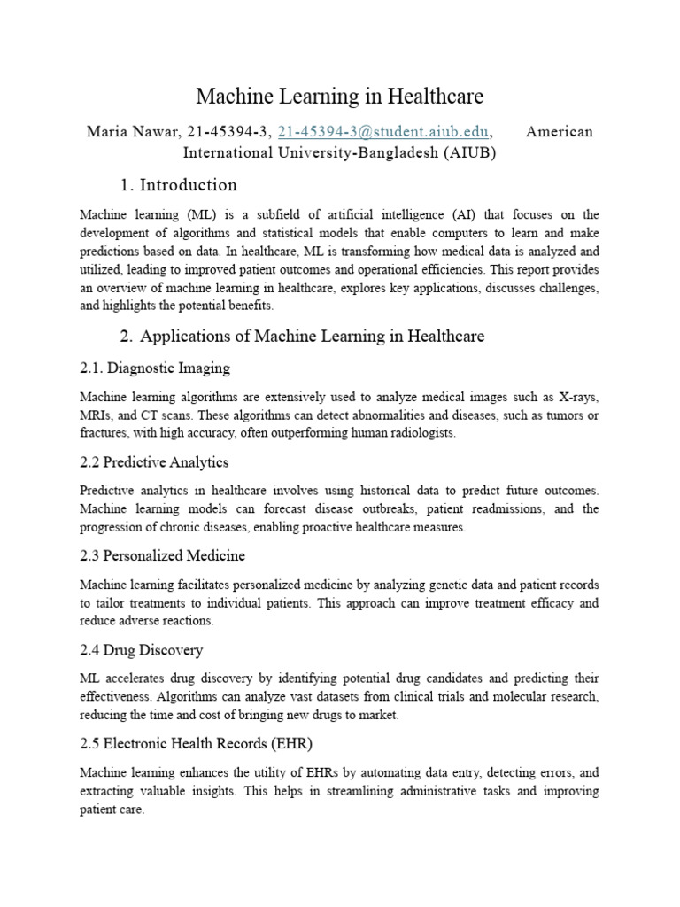 ML MID TERM REport Template | PDF | Machine Learning | Personalized ...