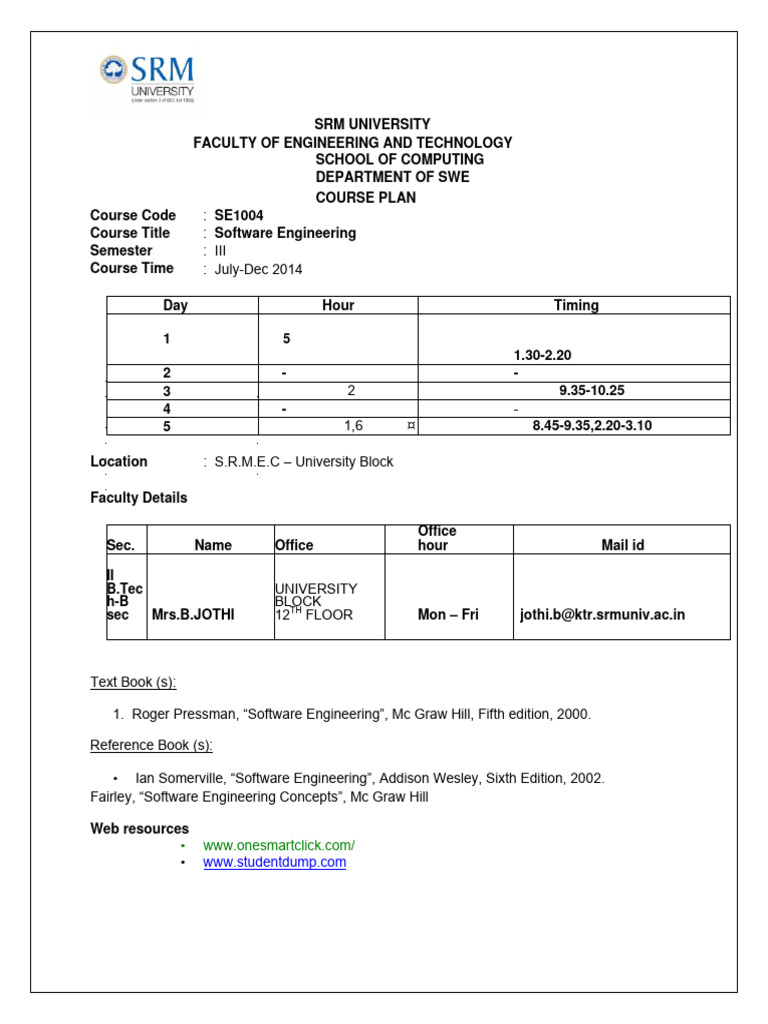 Se1004 Software Engineering | PDF | Unified Modeling Language | Class (Computer Programming)