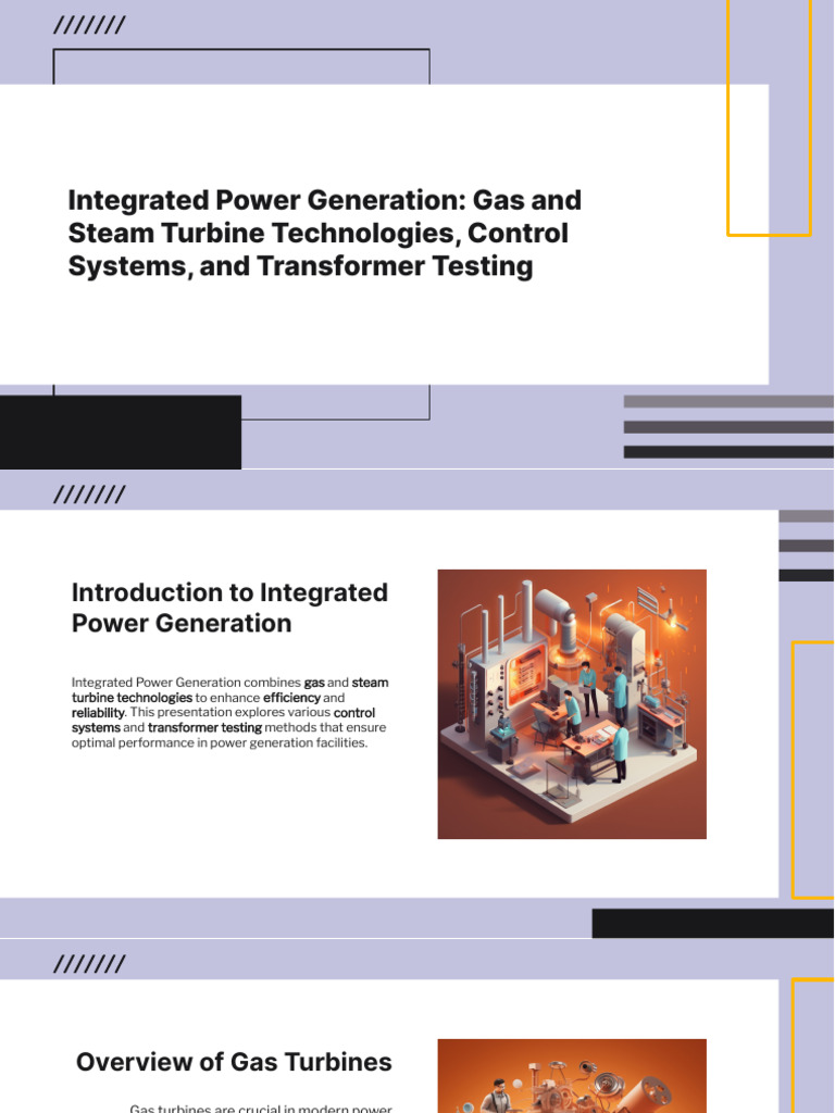 Slidesgo Integrated Power Generation Gas and Steam Turbine Technologies ...