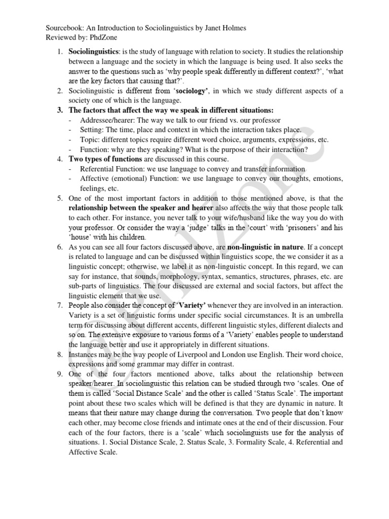 An Introduction To Sociolinguistics@PhdZone | PDF | Dialect | English Language