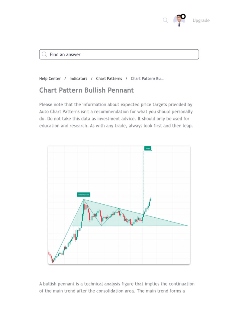 Chart Pattern Bullish Pennant | PDF