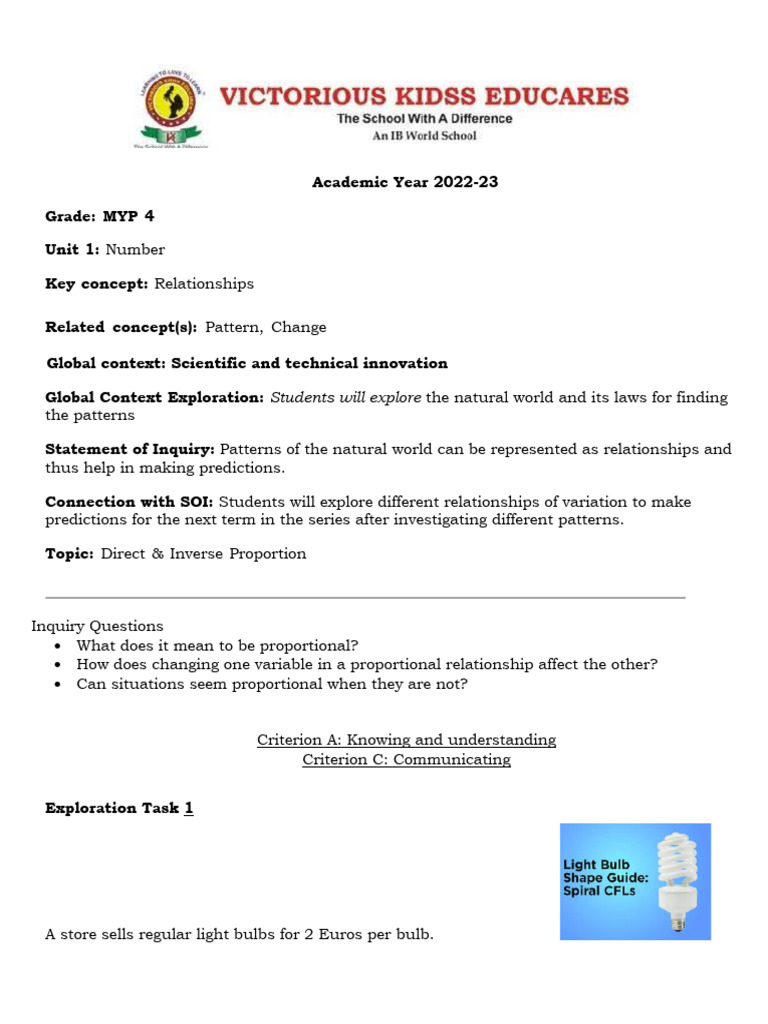 Unit 2 Direct Variation Worksheet 1. | PDF | Soil | Demand