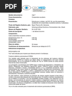 Prospecto de Anticonceptivos Yasmin | PDF | Píldora anticonceptiva oral ...