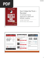 Dont Make Me Think | PDF | Usability | Web Design